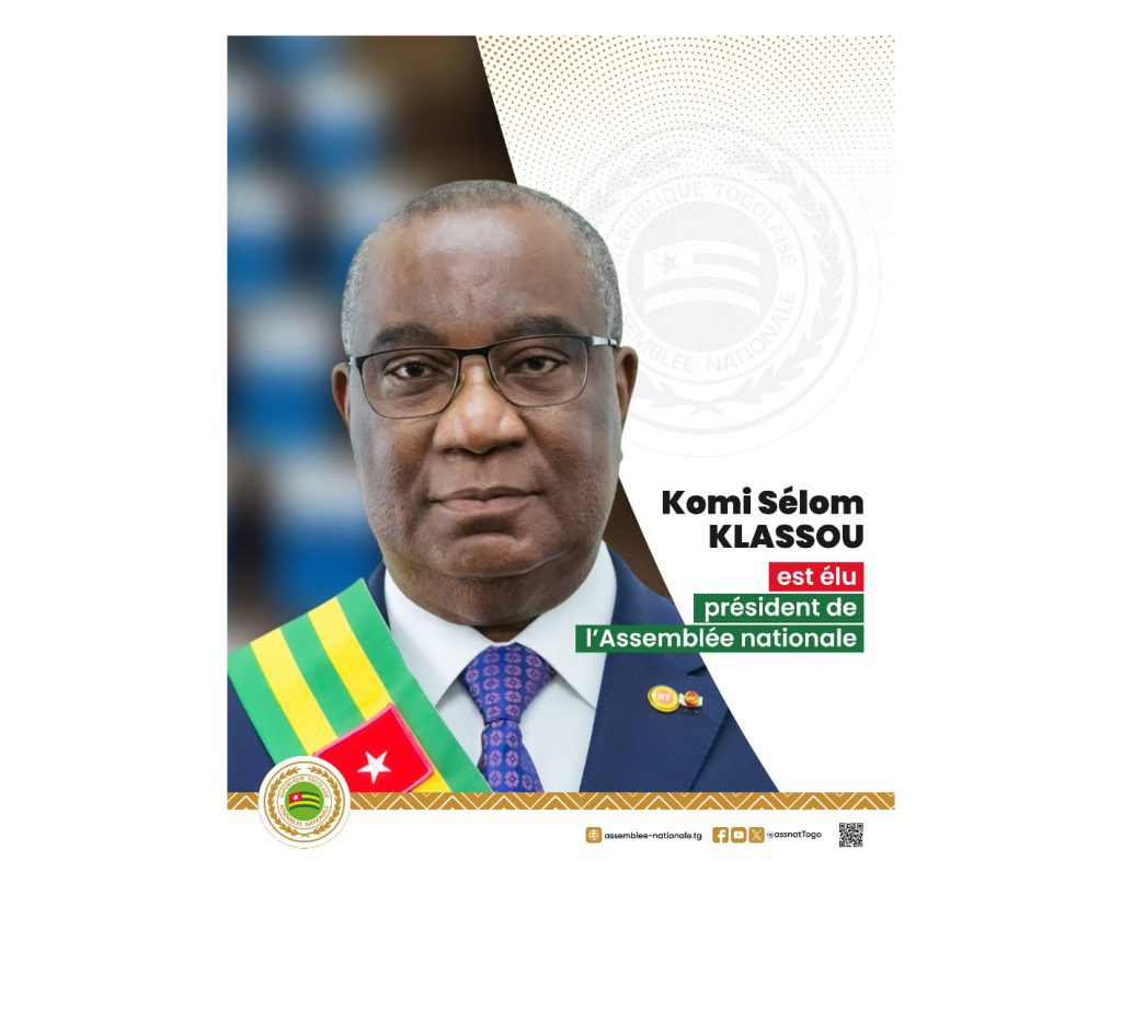Komi Sélom Klassou élu président de l’Assemblée Nationale