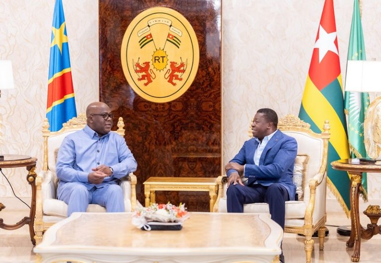 Visite de travail du Président Tshisekedi-Tshilombo à Lomé